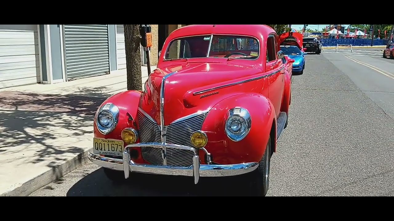 1940 Mercury 2 door split window coupe with flathead 8 - YouTube