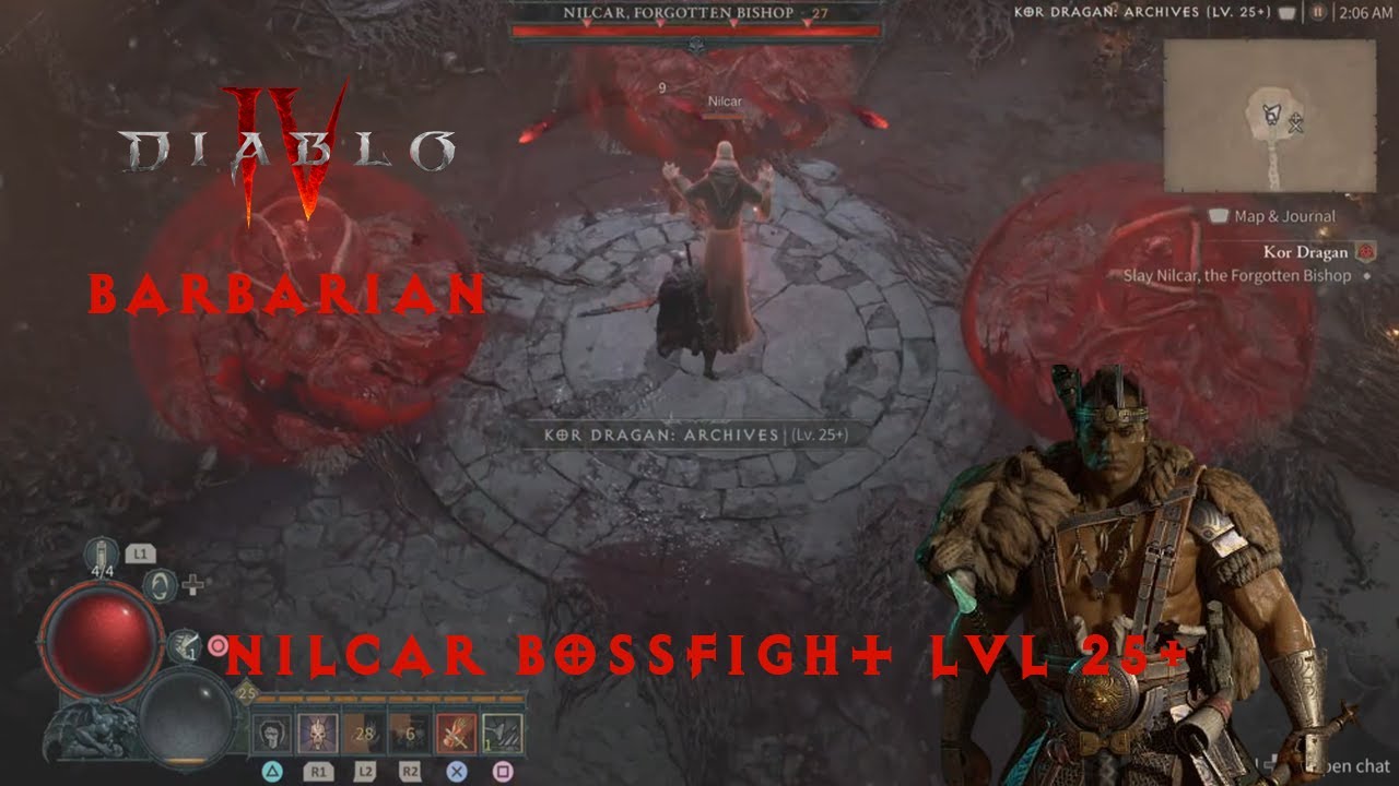 Diablo IV Kor Dragan Bossfight LV 25+ Barbarian - YouTube