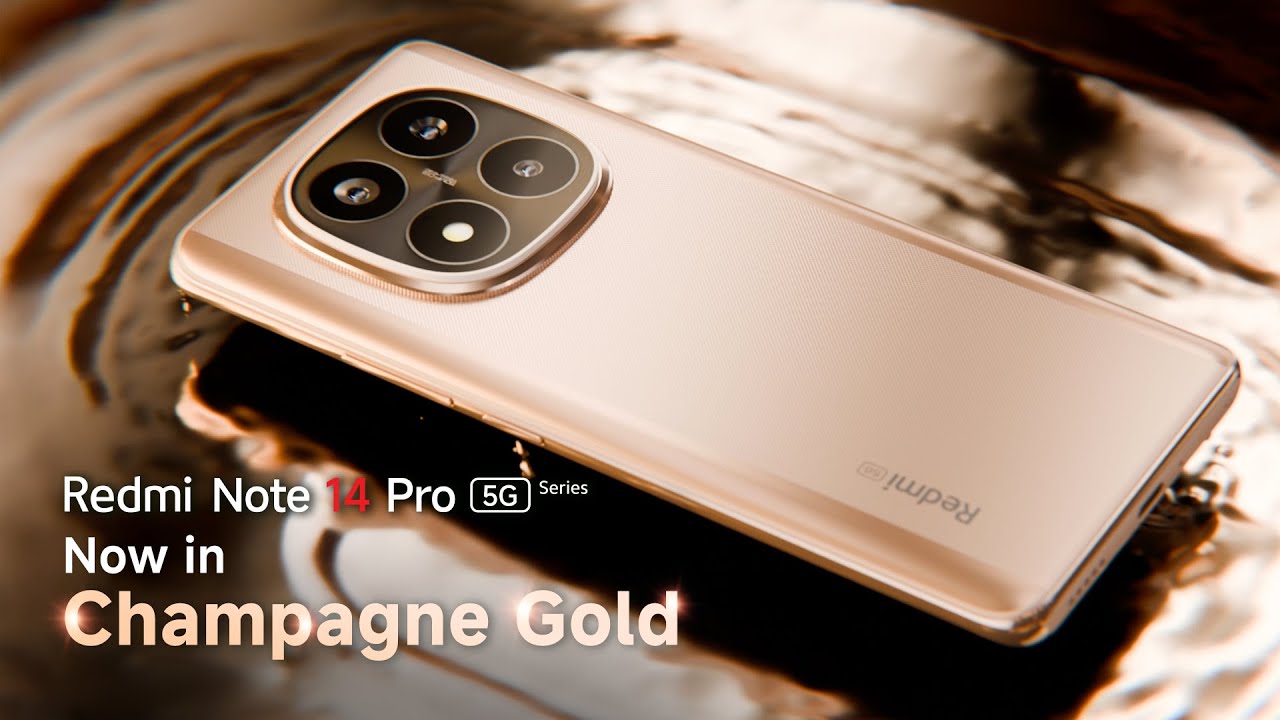 Redmi Note 14 Pro Series | Now In Stunning Champagne Gold - YouTube
