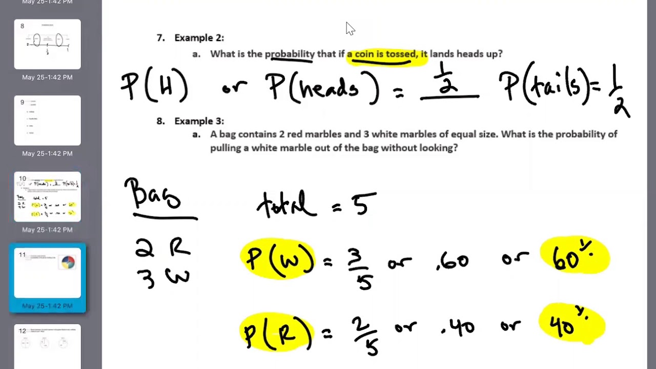 Week 3 Probability Part 1 - YouTube