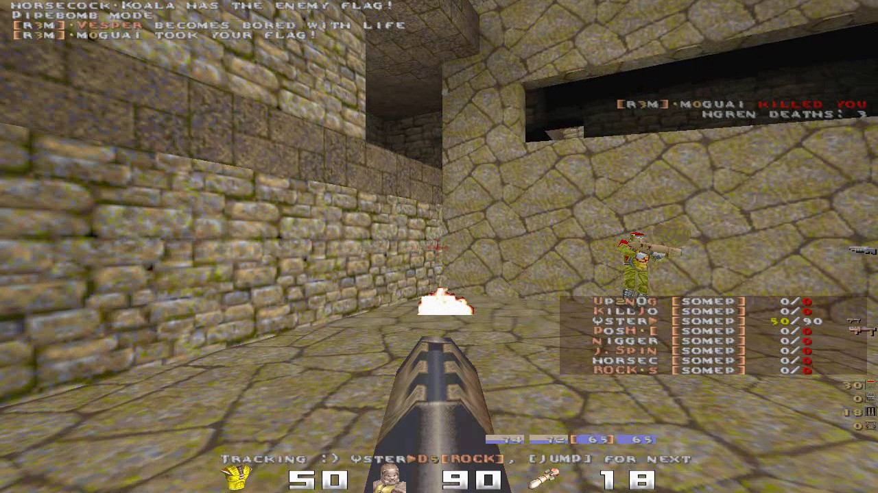 Quake Team Fortress (QWTF) - ROCK vs. r3m I, pt. 1 - YouTube