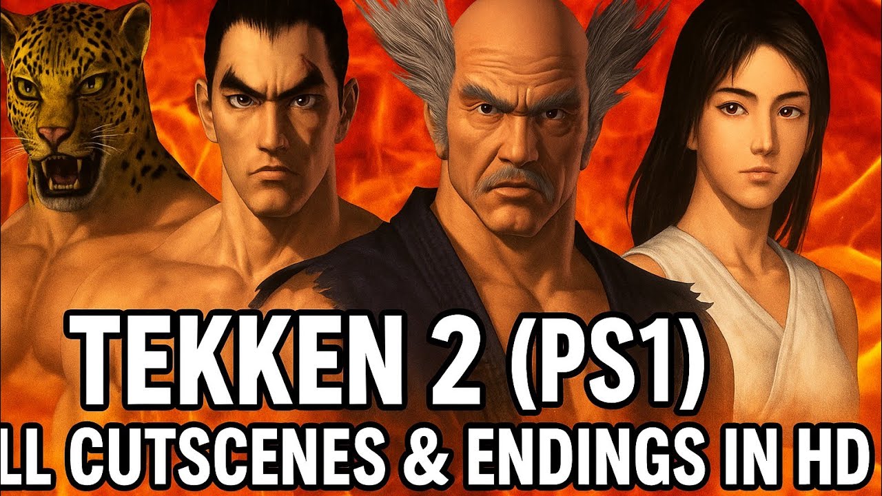 Tekken 2 (PS1) All Cutscenes & Endings in HD - YouTube