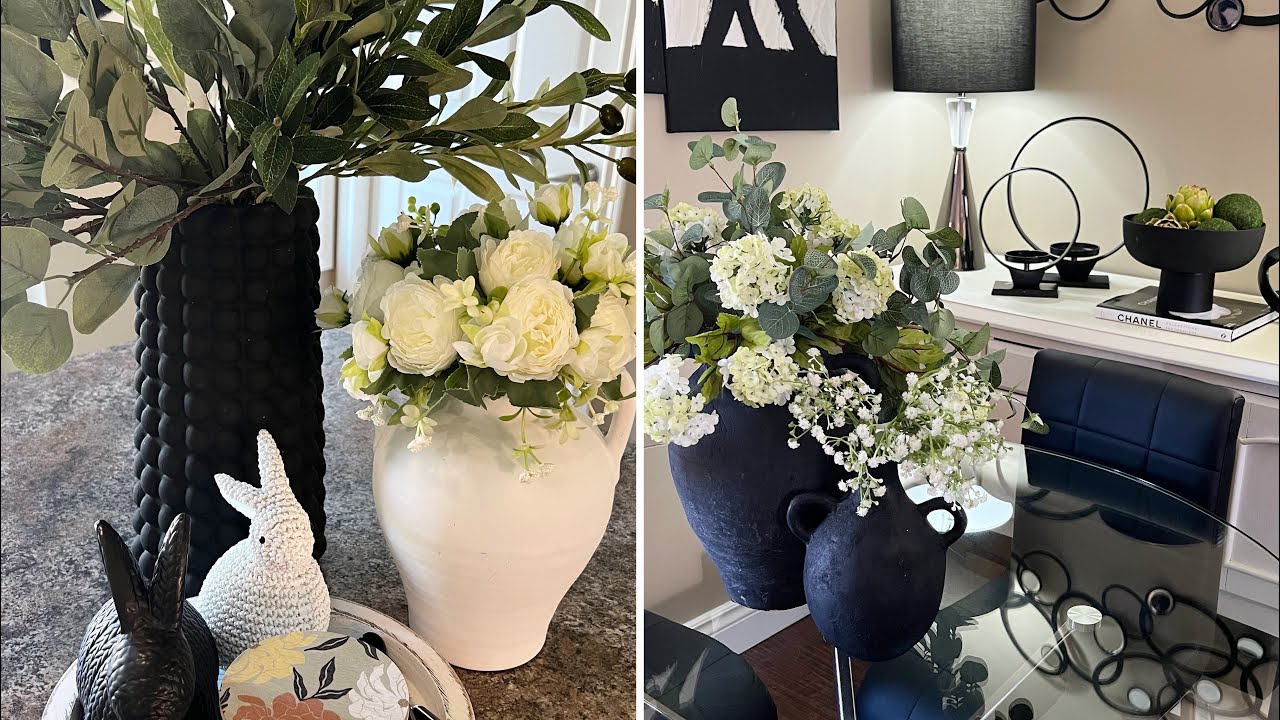 SPRING DECORATING/ How to make beautiful spring vignettes - YouTube