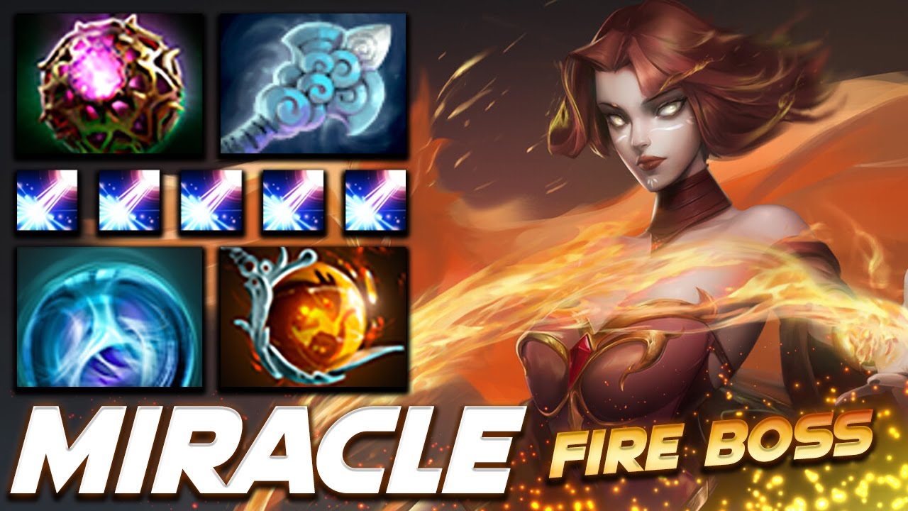 Miracle Lina Fire Boss - Dota 2 Pro Gameplay [Watch & Learn] - YouTube