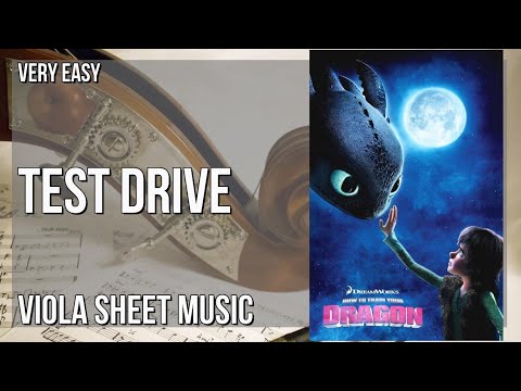 Viola Sheet Music: How to play Test Drive (How to Train Your Dragon) by ...