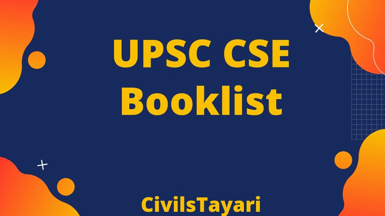upsctoppers: Booklist for UPSC CSE IAS Preparation by UPSC Topper AIR 4 ...