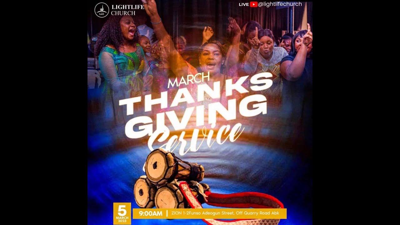 MARCH THANKSGIVING SERVICE - YouTube