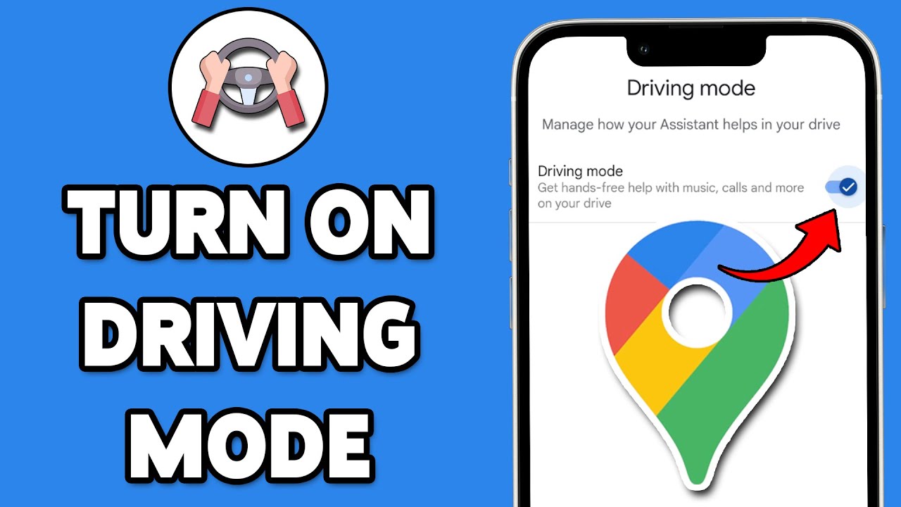 How To Turn On Driving Mode On Google Maps 2024 | Switch Google Maps To ...