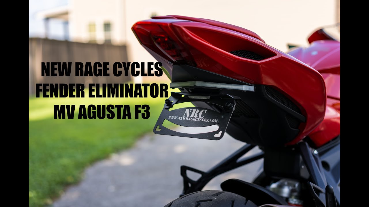 New Rage Cycles Fender Eliminator Install on the MV Agusta F3 - YouTube