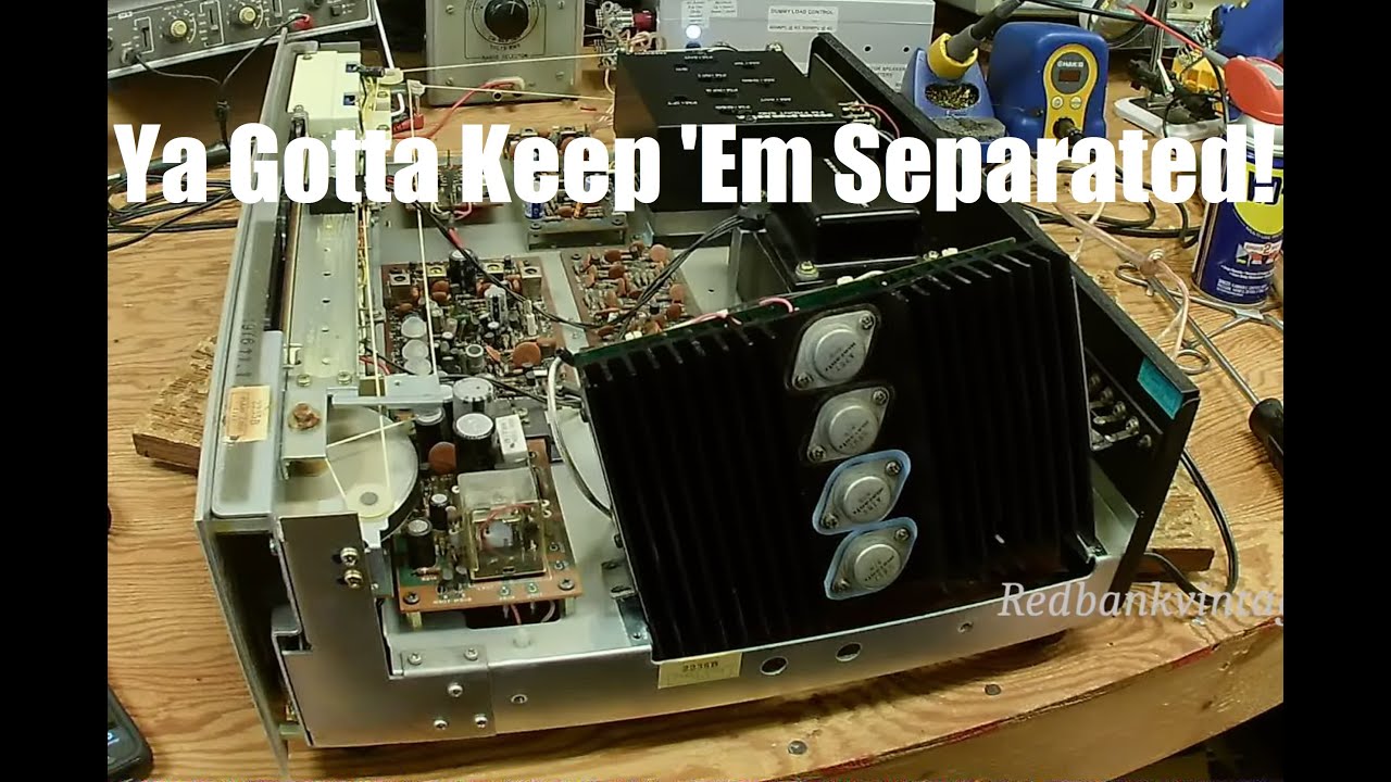 Changing Out Power Transistor Insulators On A Marantz 2235B - YouTube