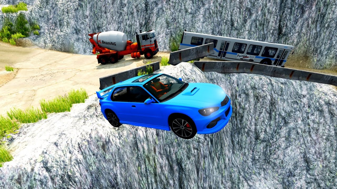 Cars vs Cliff Drops #23 [BeamNG Drive]gaming #gameplay #games #game # ...