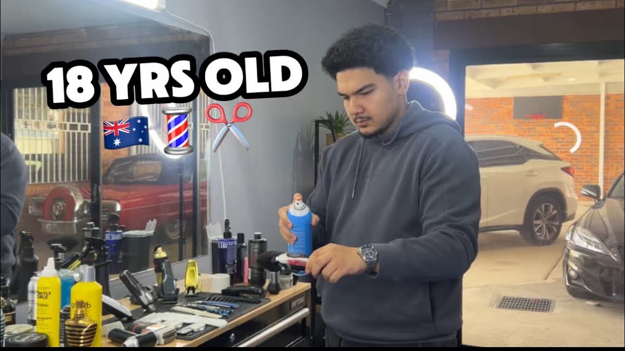 Life as a 18 Year old Australian Barber! - YouTube