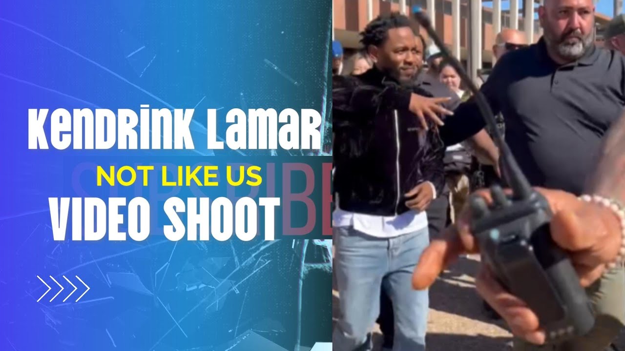 KENDRICK LAMAR - NOT LIKE US - VIDEO SHOOT IN COMPTON - YouTube
