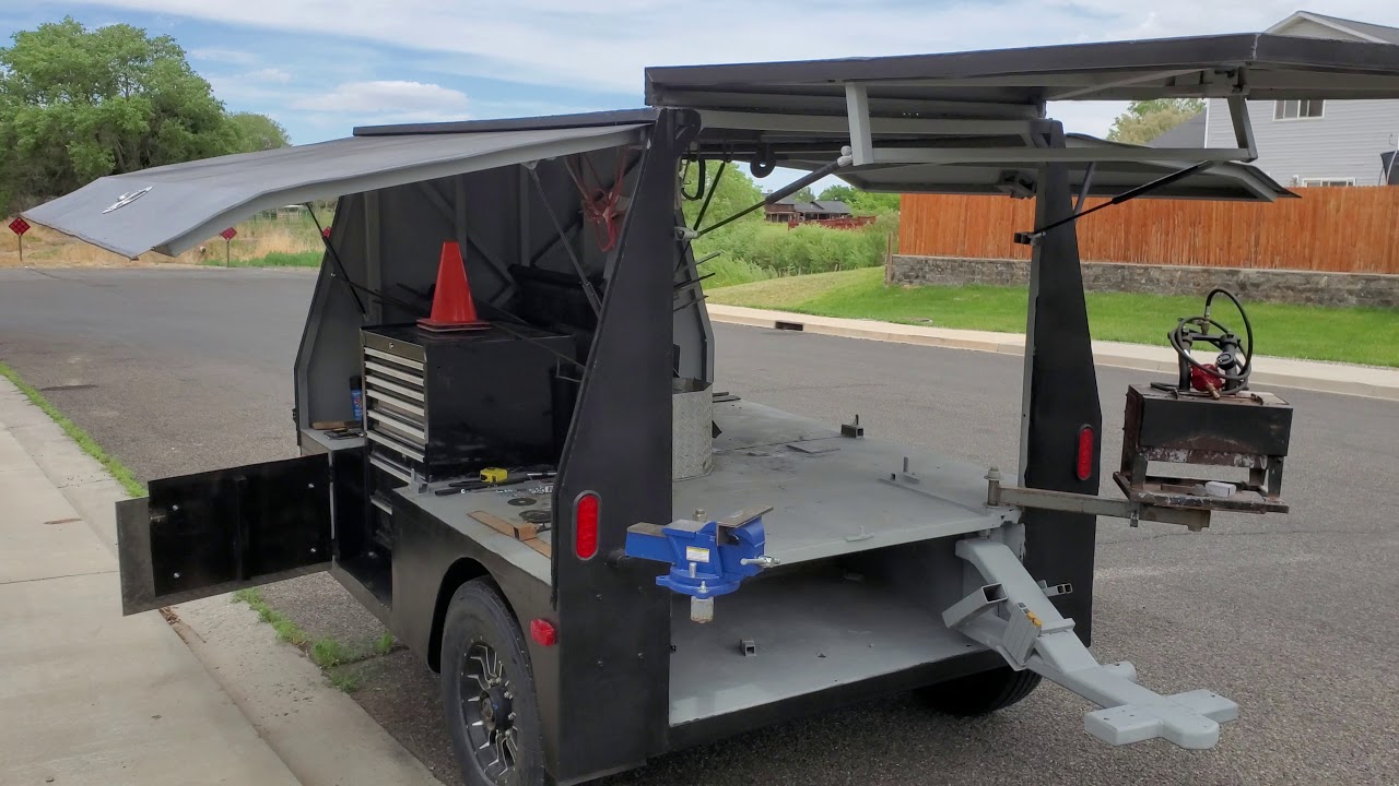 Trailer update (mobile blacksmith) - YouTube