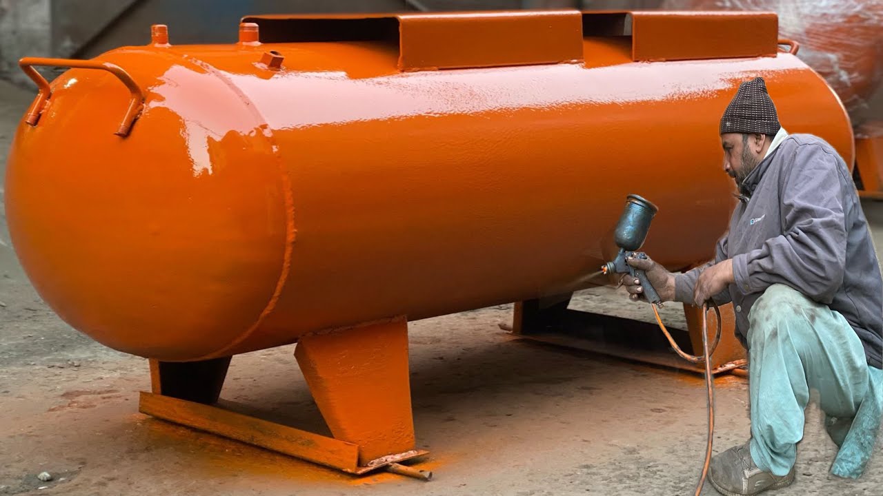 Amazing Process of Making Air Compressors Tank With Metal Sheet - YouTube