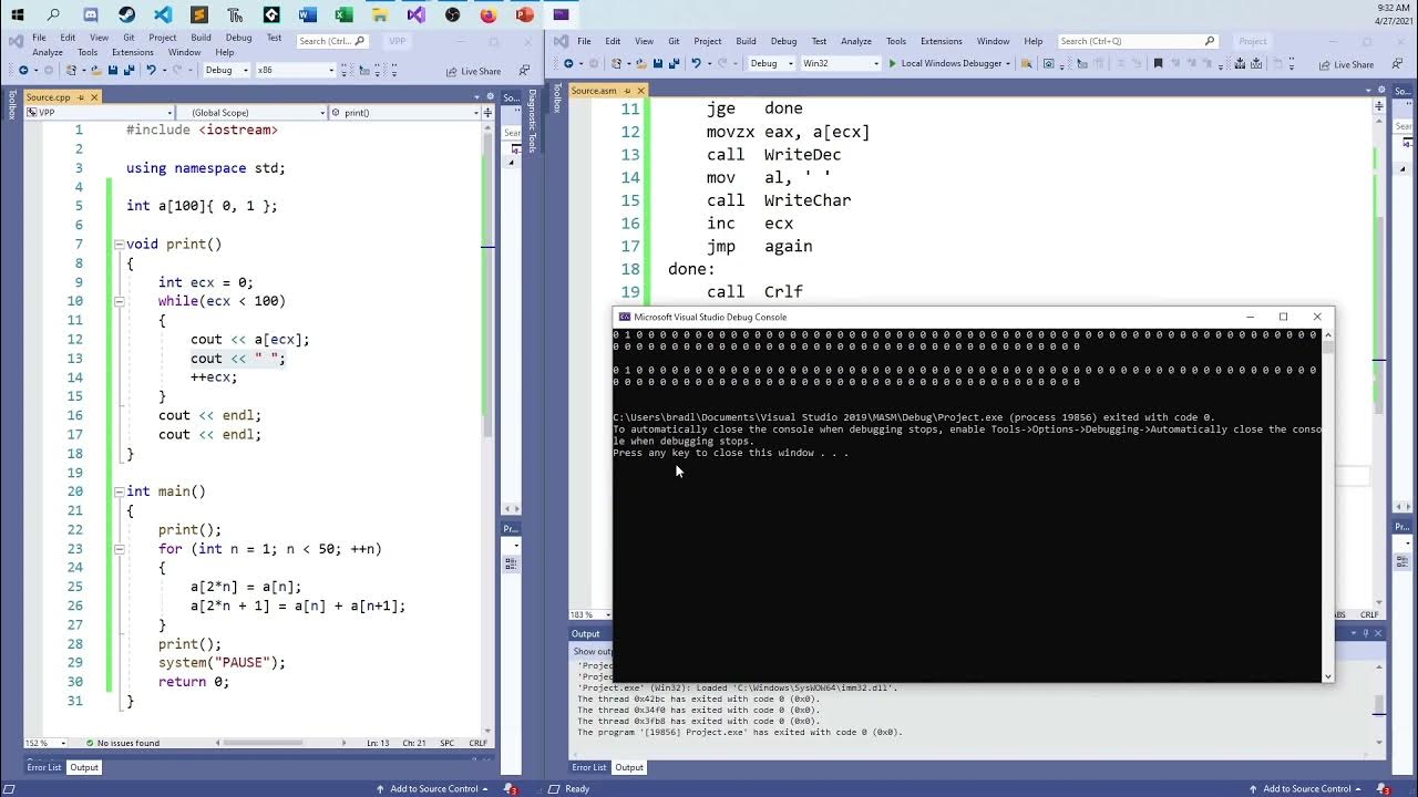 CIS2420 - Microprocessor Assembly Language - Homework 13 - YouTube