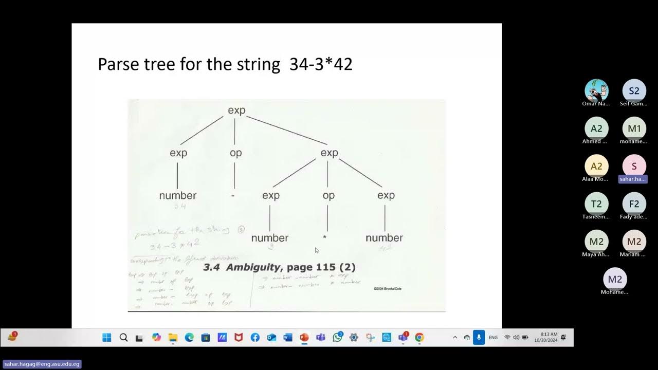 Design of Compilers - Lecture (5) - Dr. Sahar Hagag - Fall '24 - YouTube
