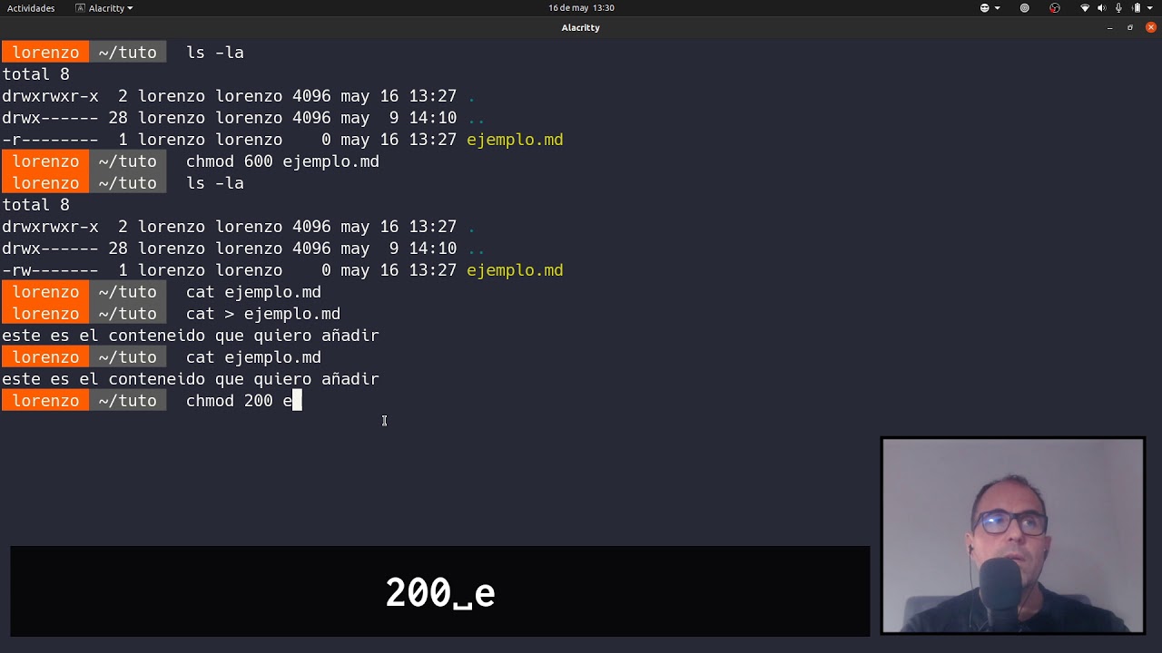 El terminal. Capítulo 5: Permisos y propietarios - YouTube