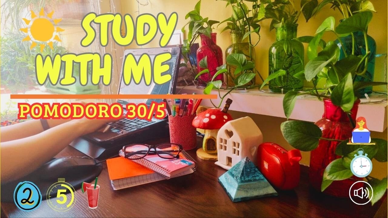 Quiet Study Time: 2 Hours | Pomodoro 30/5 Technique, Relaxing ...
