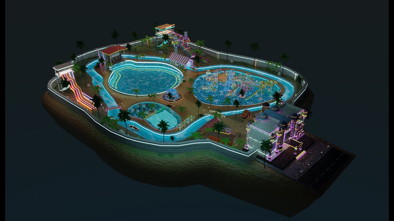 UAS 3D - amuse park (Hawai Waterpark Malang) - YouTube