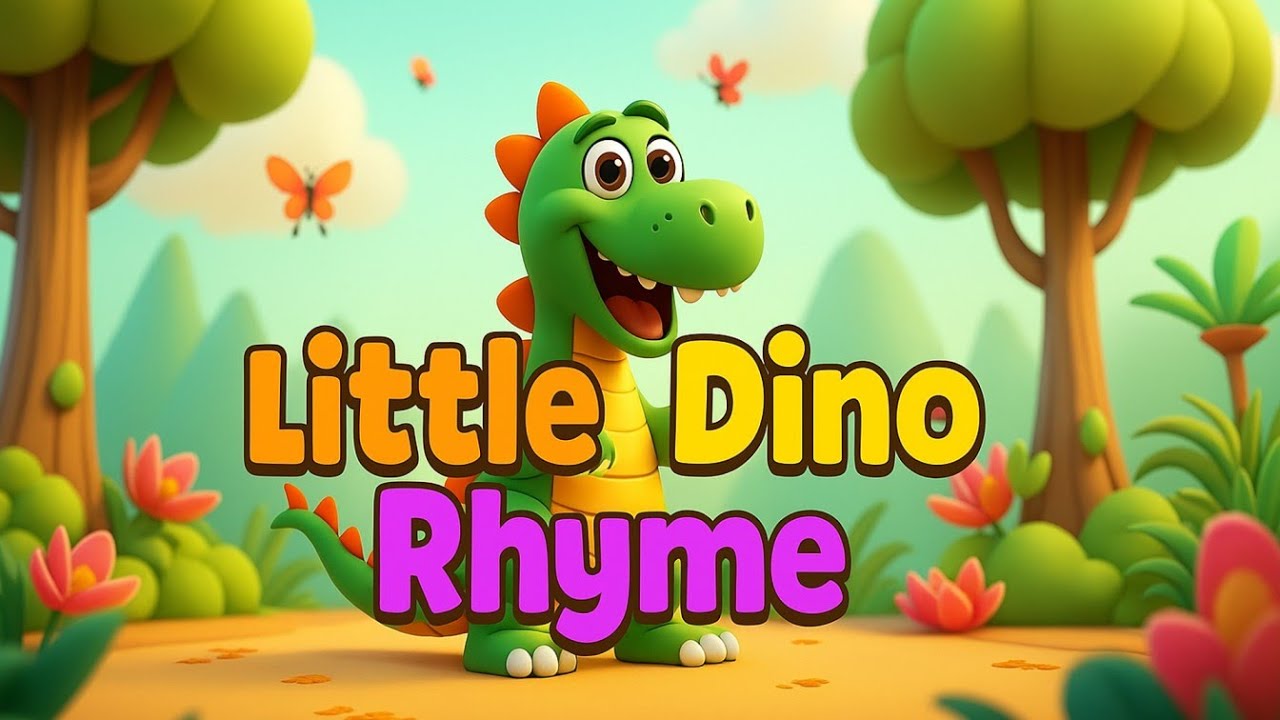 🦖 Little Dino Rhyme | Fun Dinosaur Song for Kids | Learn with Dino ...
