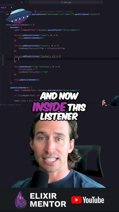 Enhance UX with JS Keydown Events in Phoenix LiveView #elixirmentor - YouTube