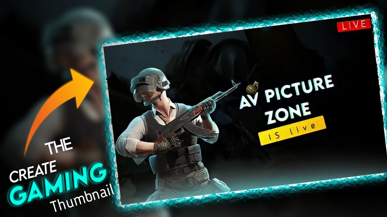 How to create for thumbnail bgmi live game thumbnail 🔴 Live bgmi gaming ...