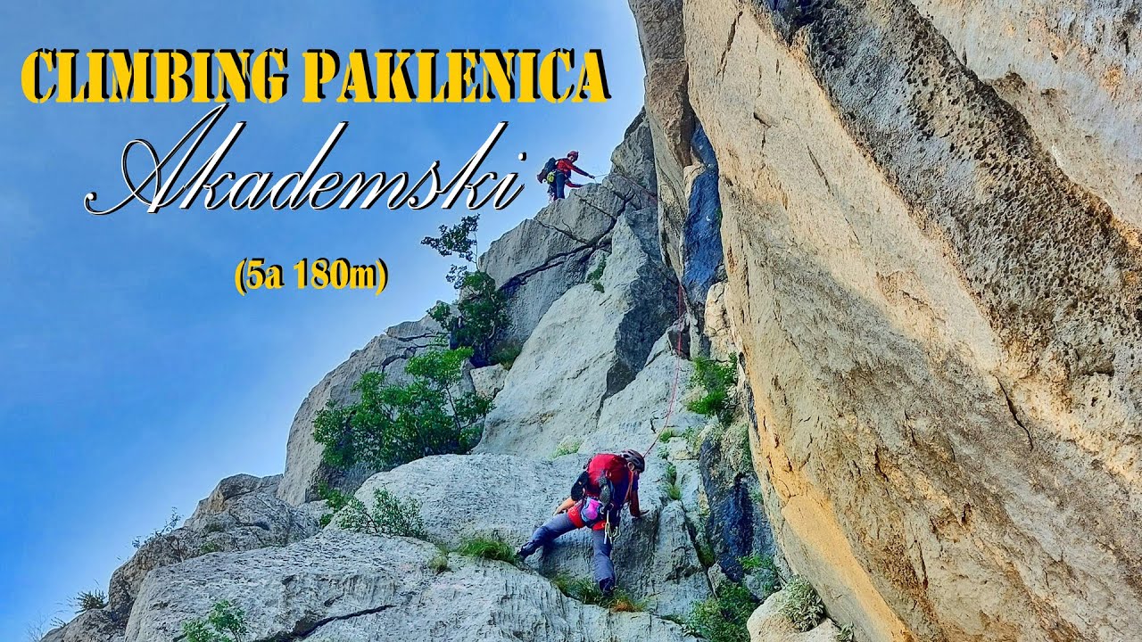CLIMBING PAKLENICA Akademski 5a 180m - YouTube