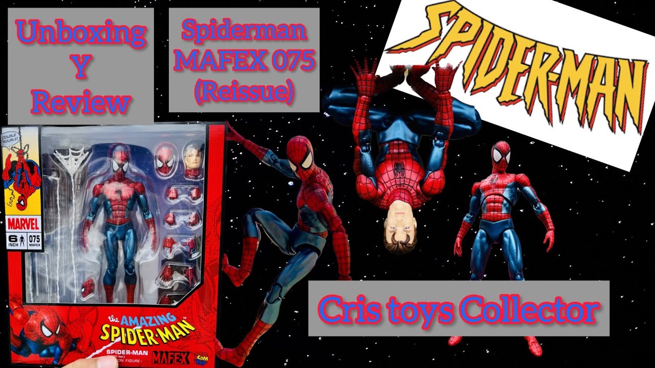 SPIDER MAN MAFEX 075 (REISSUE) (restock) !! UNBOXING Y PRIMERAS ...