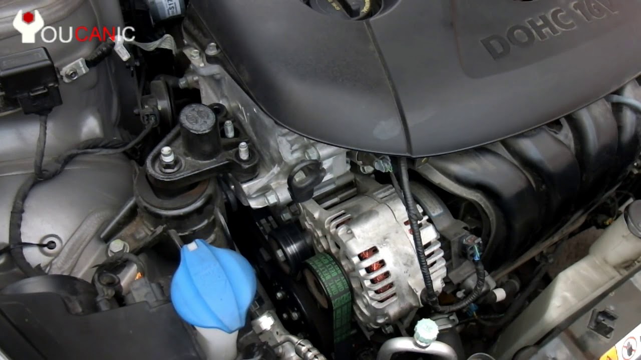 2011-2016 Hyundai Elantra Motor Engine Mount Replacement Procedure ...