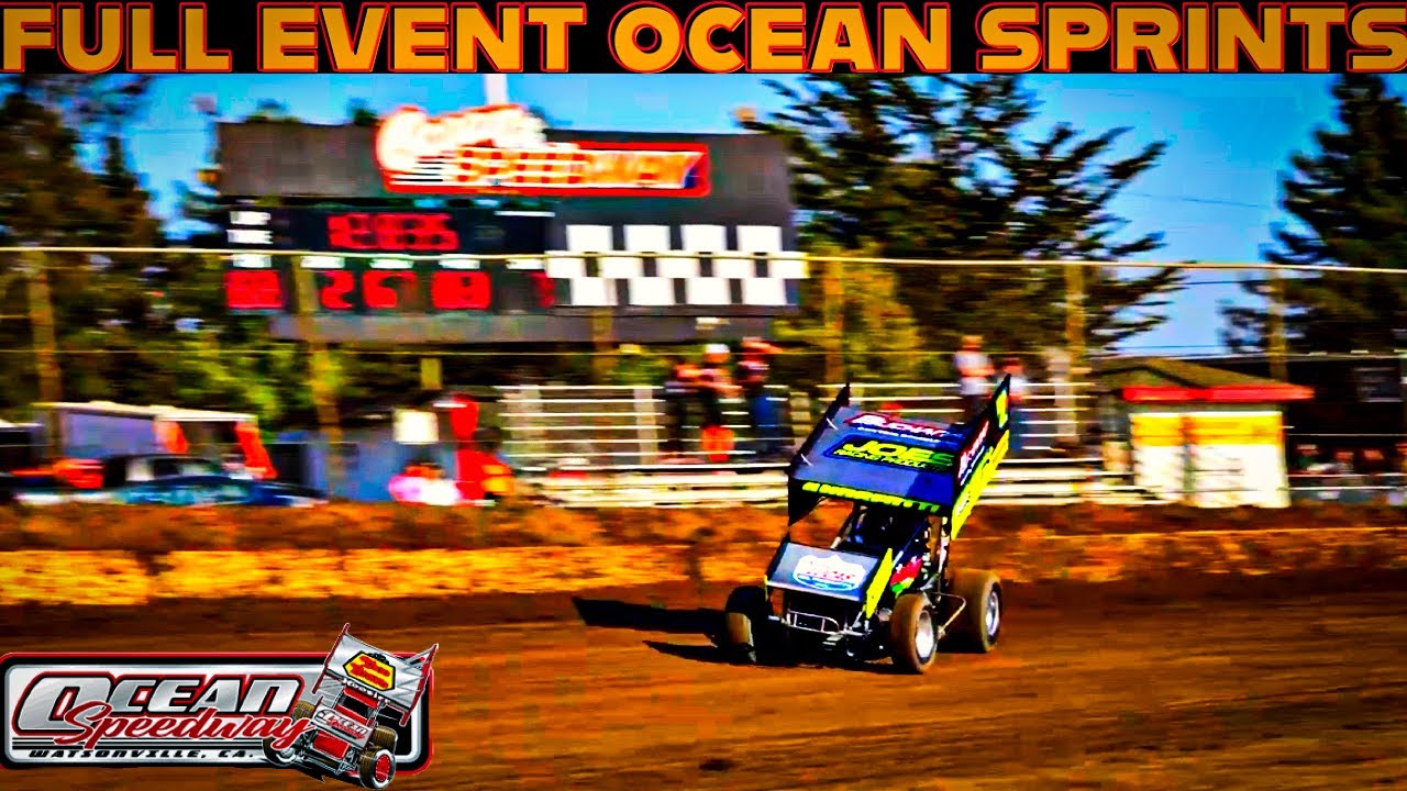 FULL EVENT 360 Winged Sprint Car Ocean Speedway - YouTube