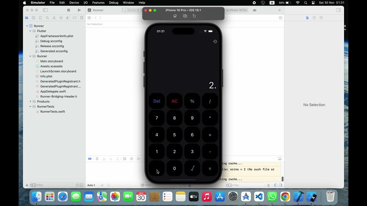 Calculator App Flutter IOS - YouTube