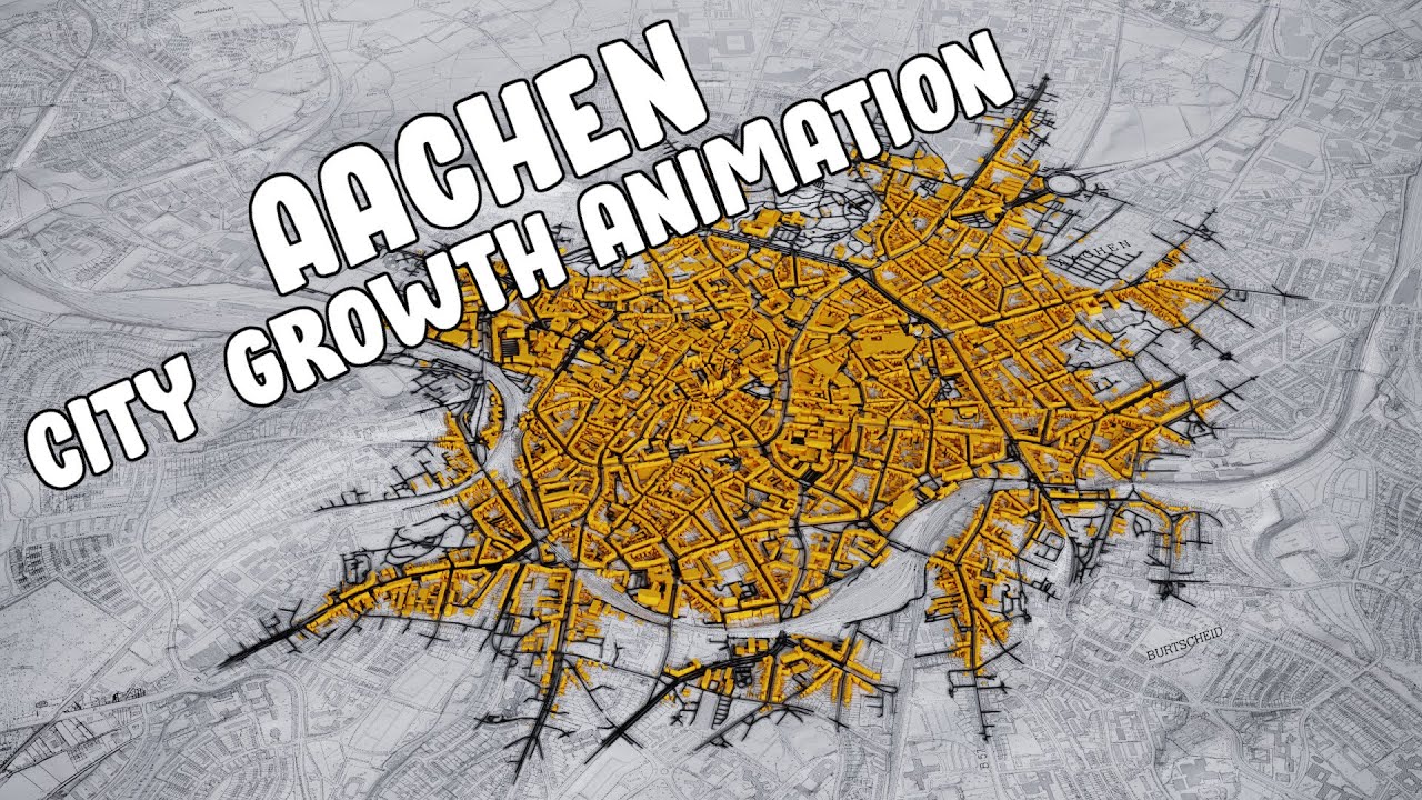 City Growth Animation - Aachen, Germany - YouTube