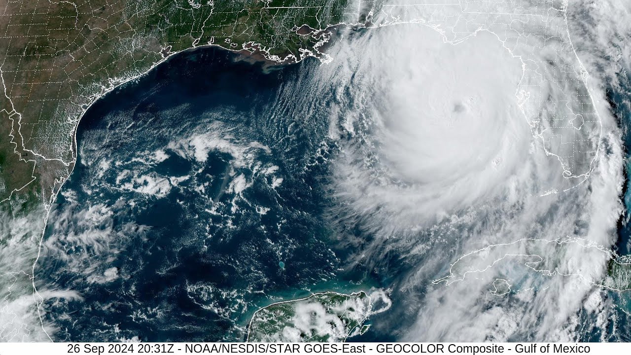 2024 Helene - 1 Kilometer Resolution GeoColor Satellite Imagery ...