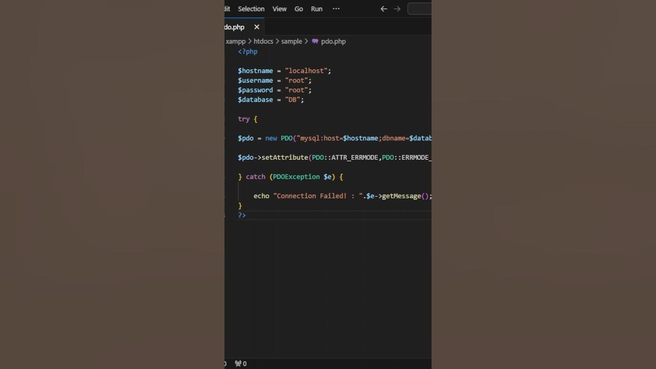 PHP PDO Tutorial: Connect to MySQL Database (2024) - YouTube