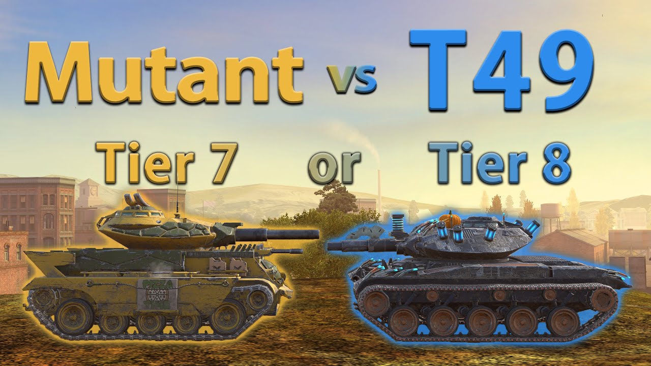 WOT Blitz Face Off || Mutant vs T49 - YouTube