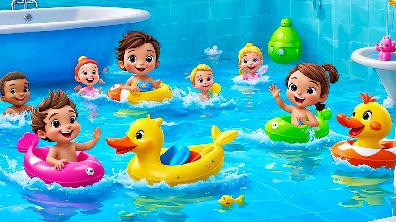 Bath Time Song for Kids | Fun & Educational Nursery Rhyme | Learning ...