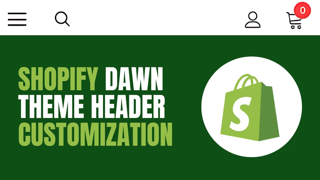 Shopify Header and Announcement Bar Customization using Dawn Theme ...