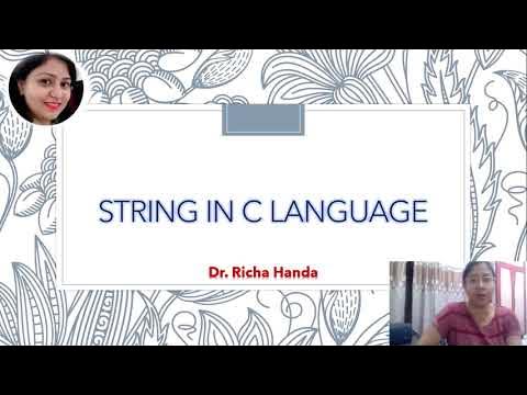 String in C Language - YouTube