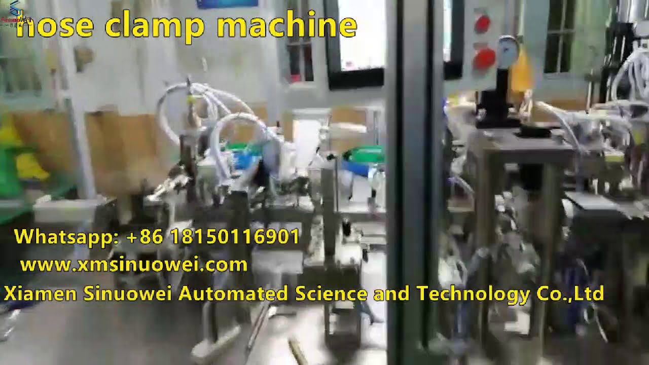 hose clamp machine Hose Clamp Making Machine - YouTube
