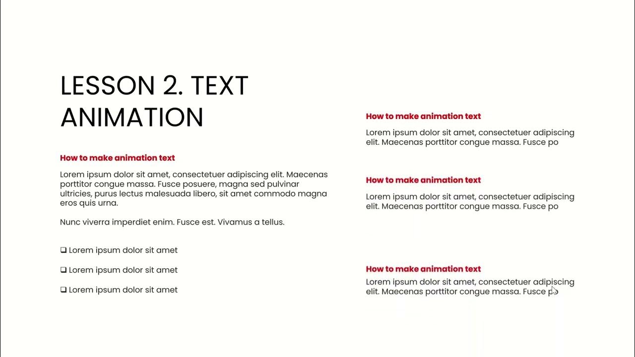 Basic 3. Text Animation - Powerpoint Basic - YouTube