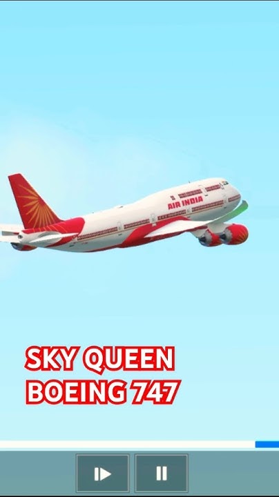 BOEING 747 AIR INDIA SKT QUEEN #aviation #boeing747 #airindia #flightsimulator #avgeek #plane # ...