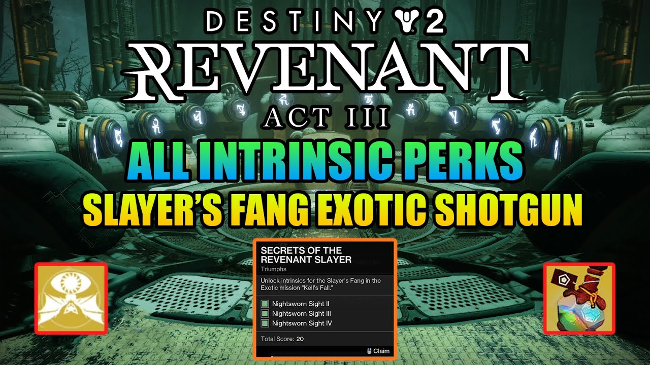 Destiny 2: Kell's Fall Organ Melody Puzzle! Slayer's Fang Intrinsic ...