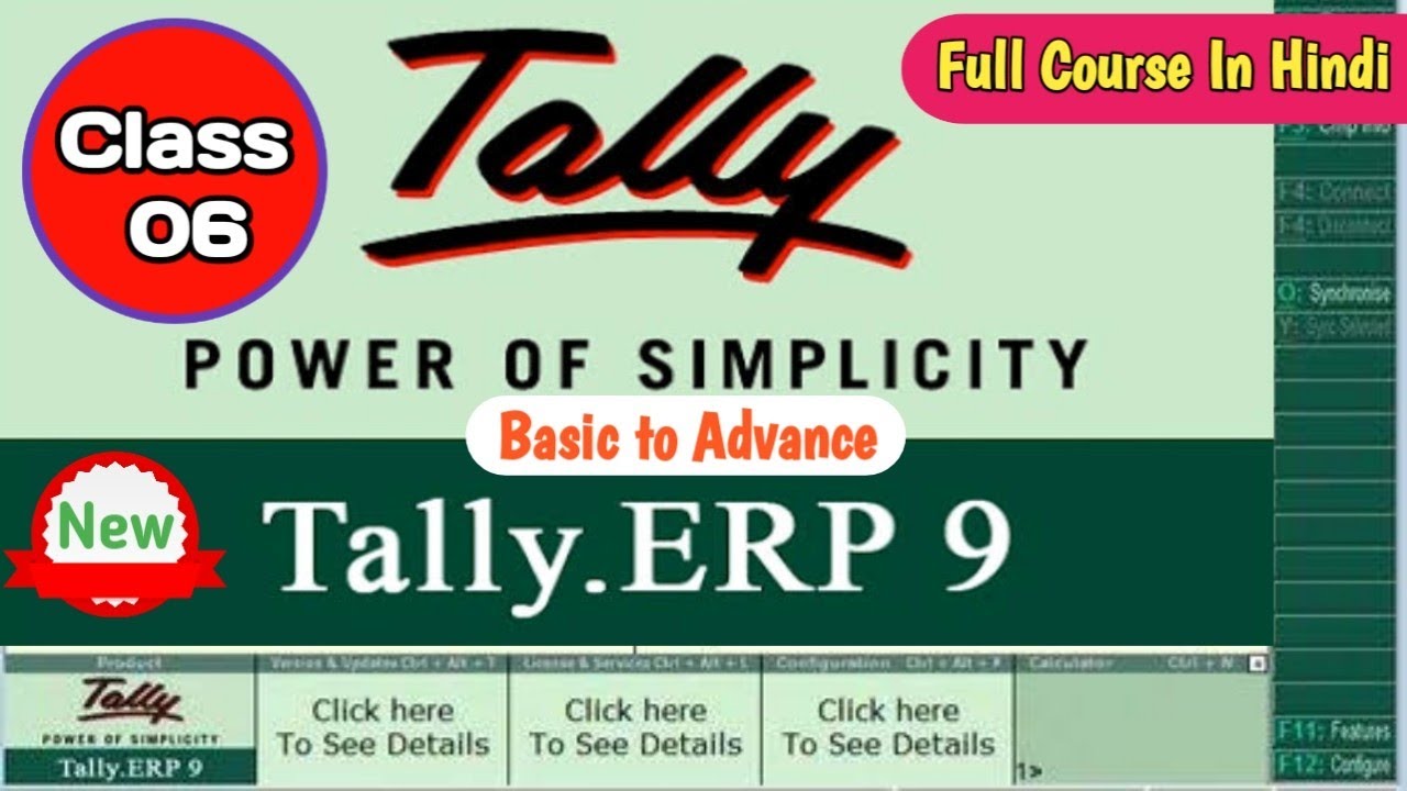 tally full course in hindi playlist 2024 | tally tutorial in hindi | Class 06 - YouTube