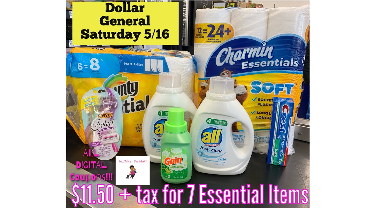ALL Digital Dollar General Deal. SUPER CHEAP Essentials 🙌🏽👌🏽 - YouTube