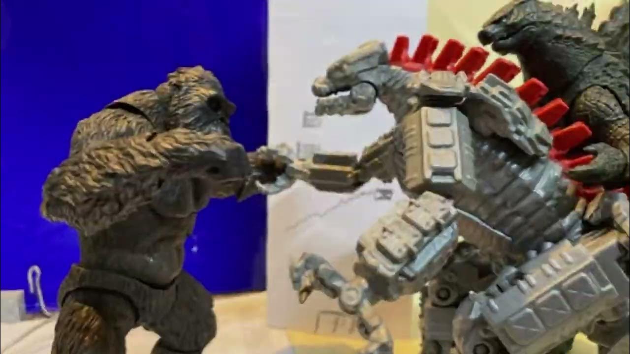 Mechagodzilla vs godzilla (stop Motion) - YouTube