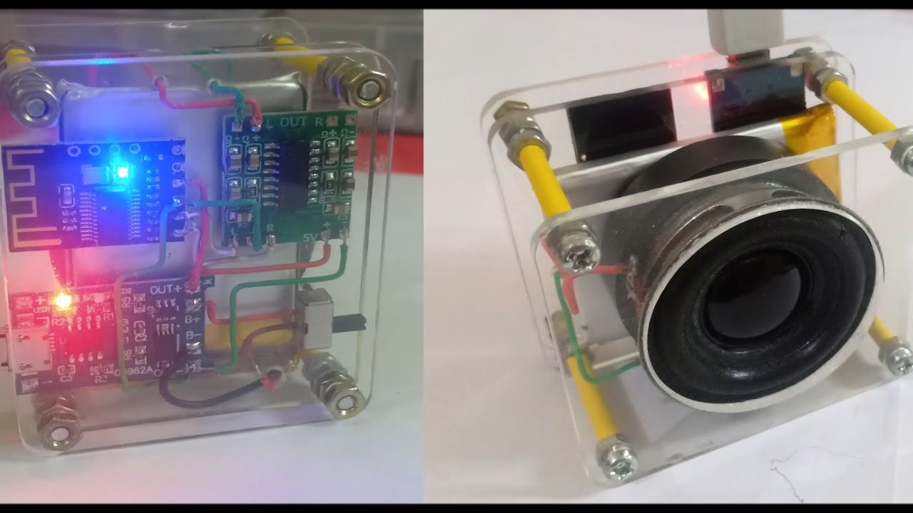 DIY: Mini bluetooth speaker mechanical look. - YouTube