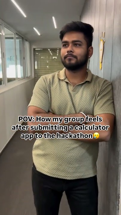 Hackathon team after submitting a calculator app at the hackathon! - YouTube