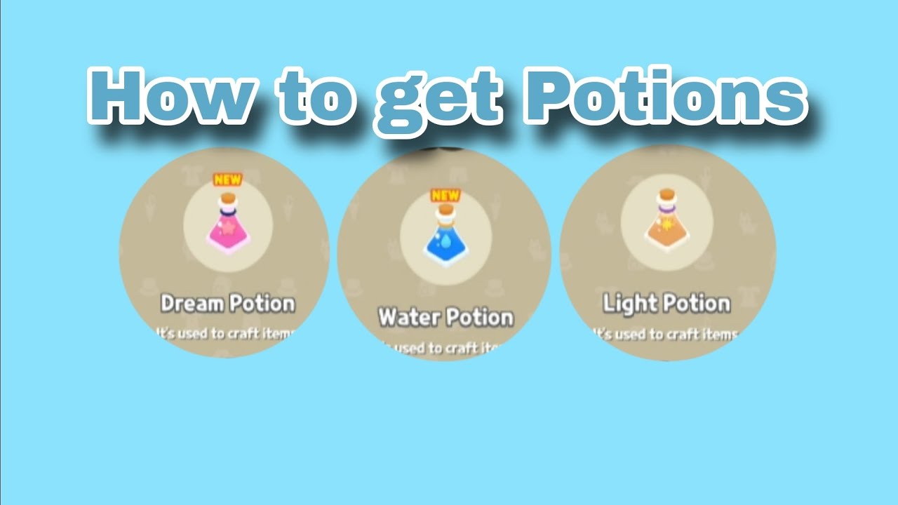 How to get Water Potion(Shark Warrior Box), Light Potion and Dream ...