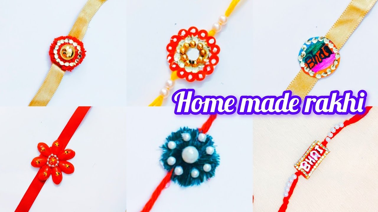 6 DIY Easy Rakhi making ideas with wasted material/How to make rakhi at ...